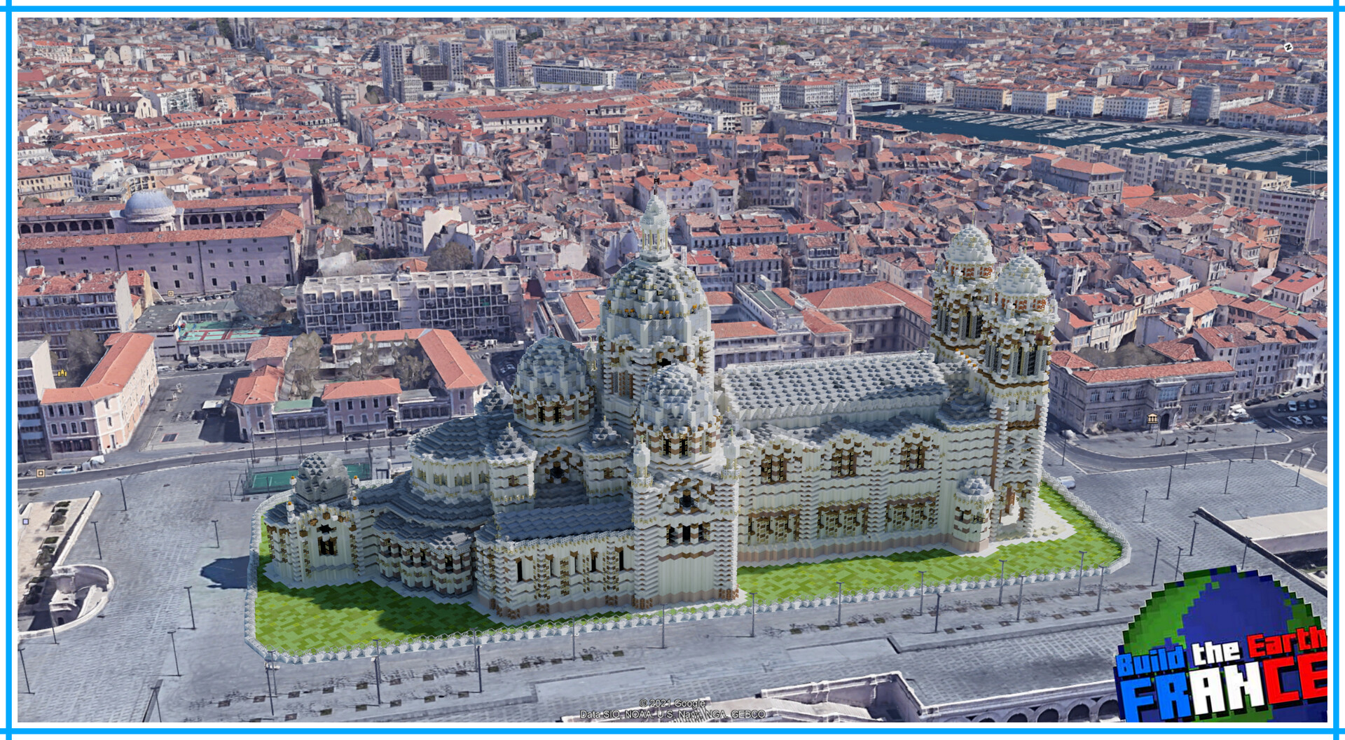 Cathédrale La Major - Marseille 1:1 scale Minecraft Map