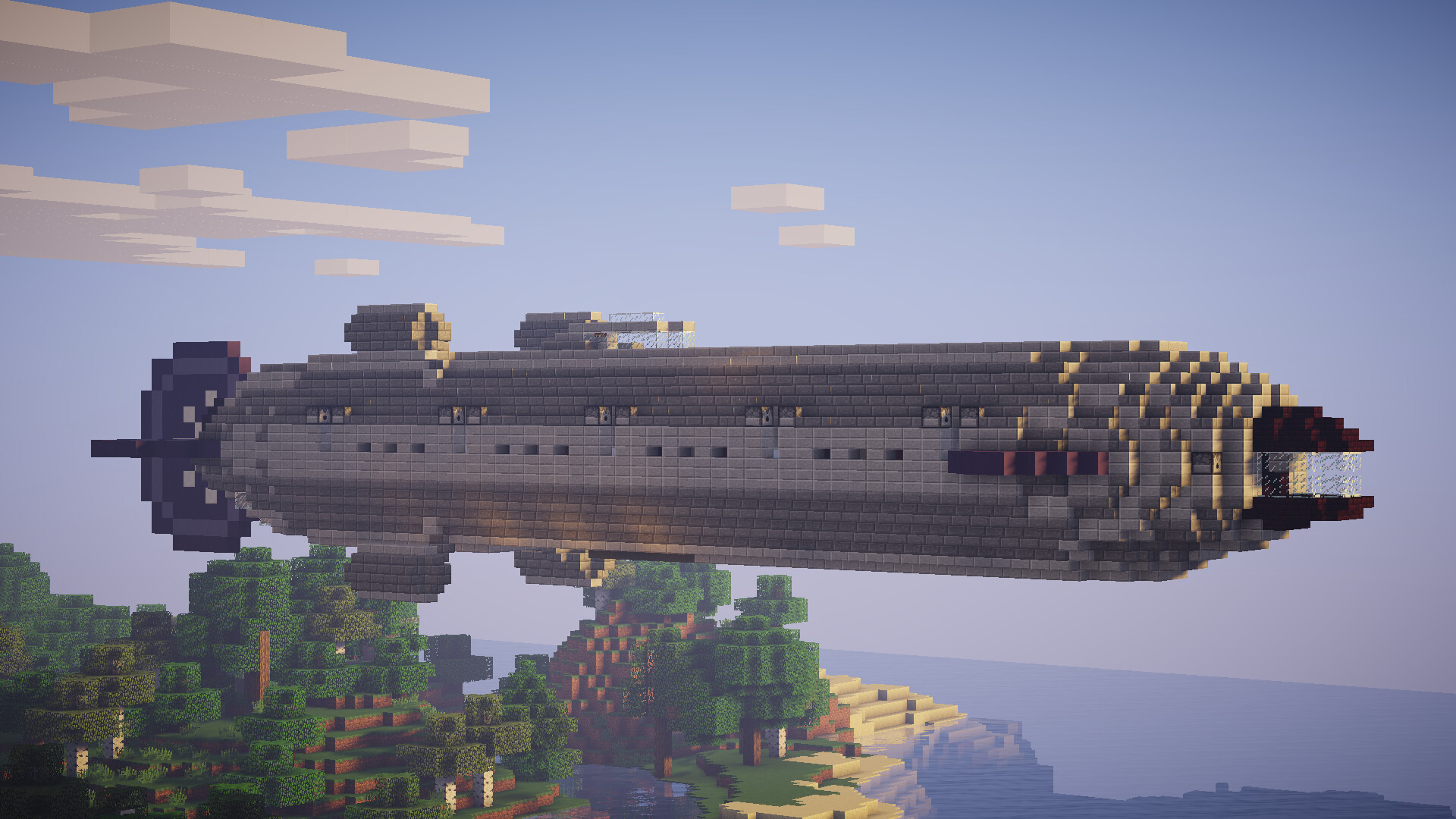 Movecraft Air Battleship - Bouvet Minecraft Map
