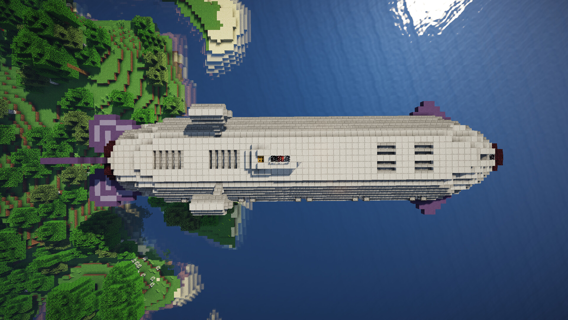 Movecraft Air Battleship - Bouvet Minecraft Map