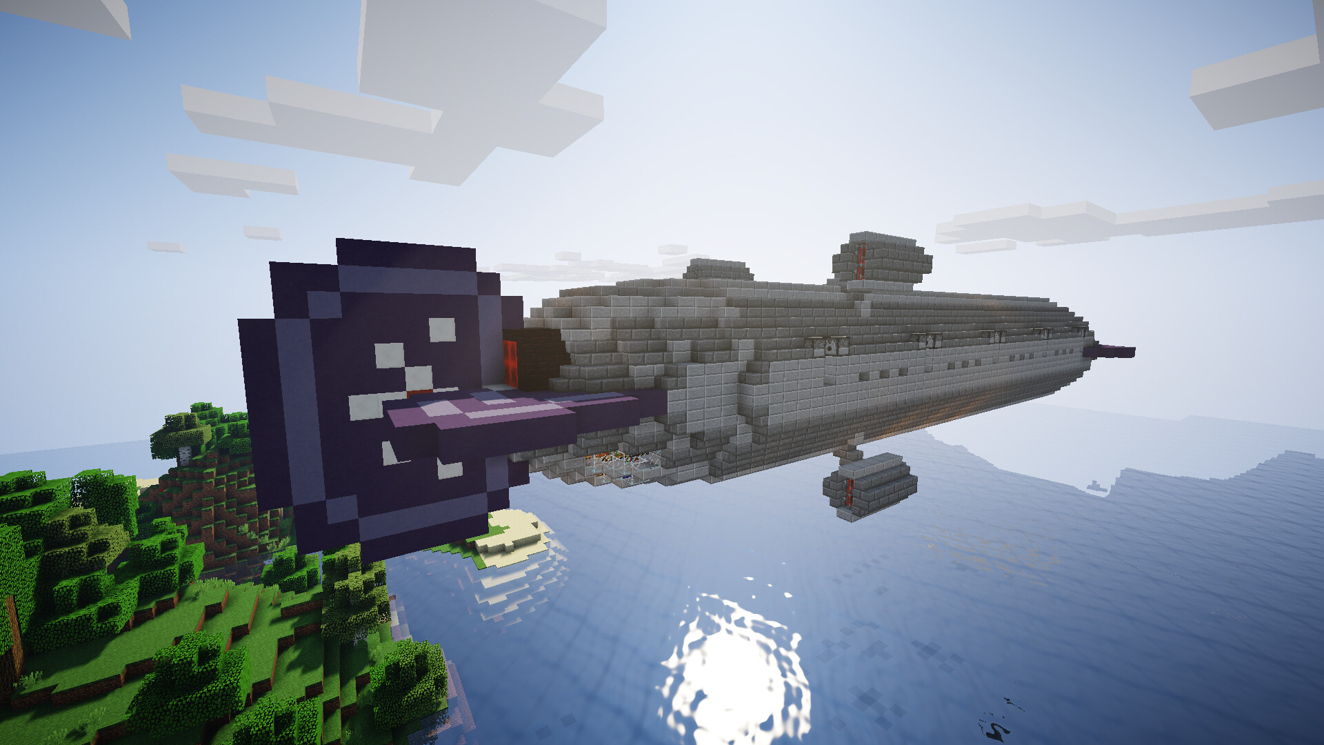 Movecraft Air Battleship - Bouvet Minecraft Map