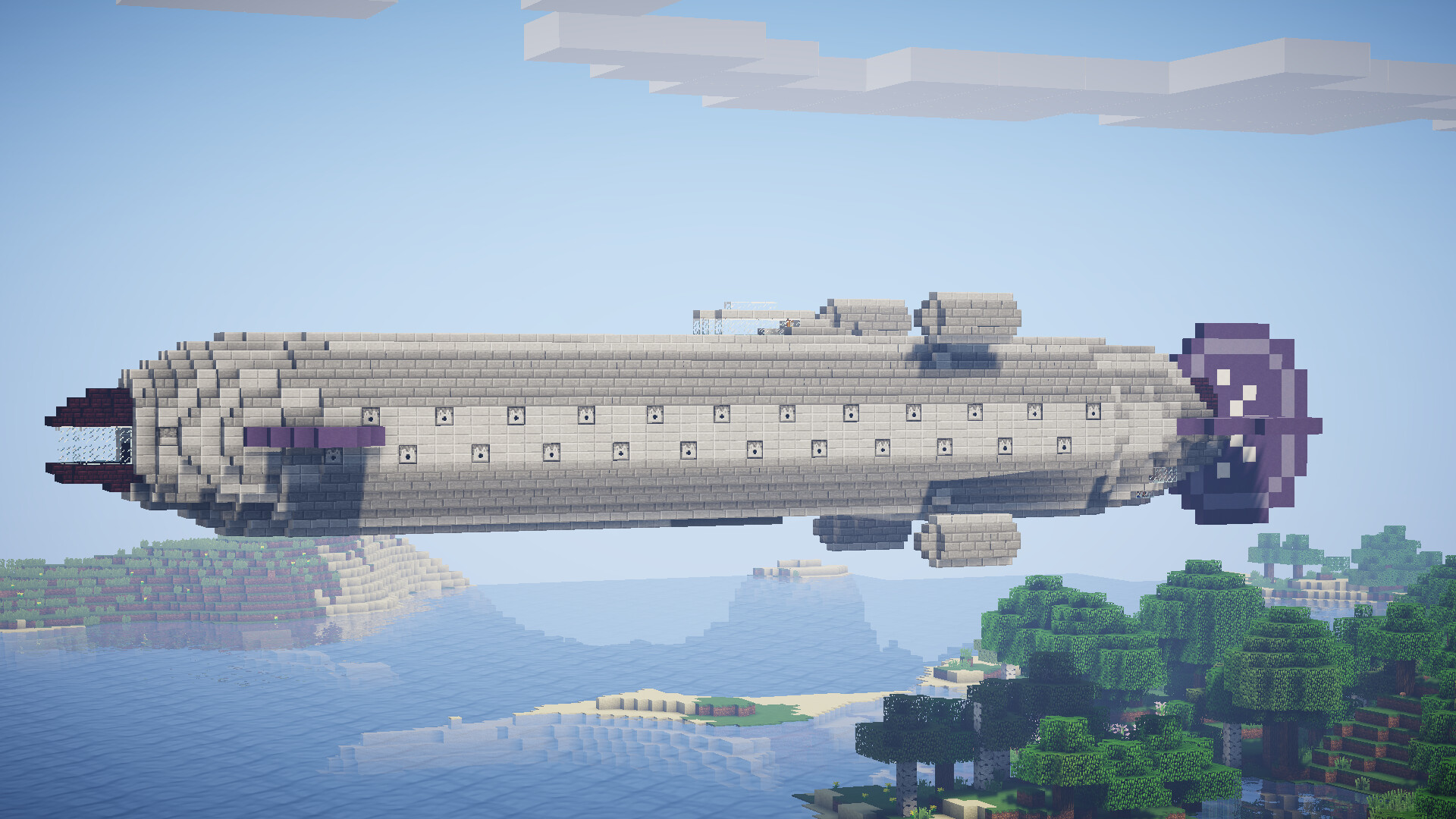 Movecraft Air Battleship - Bouvet Minecraft Map