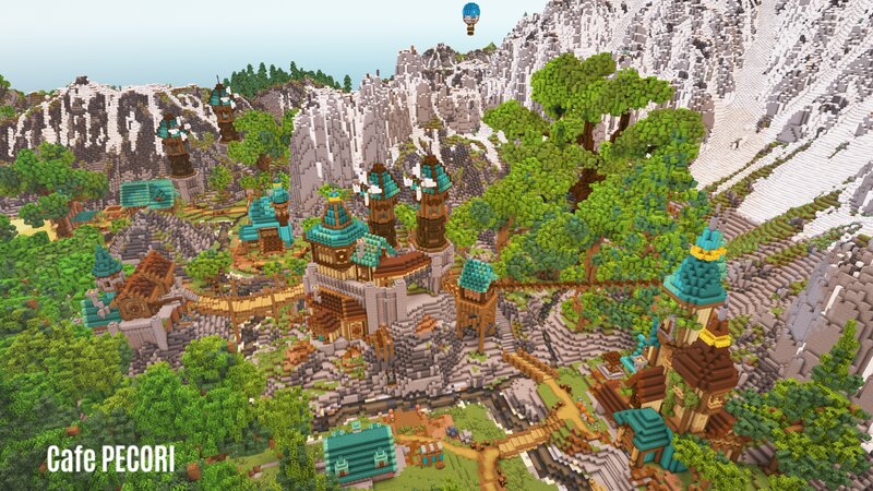 A village with fairies |NVIDIA Contest Entry Minecraft Map