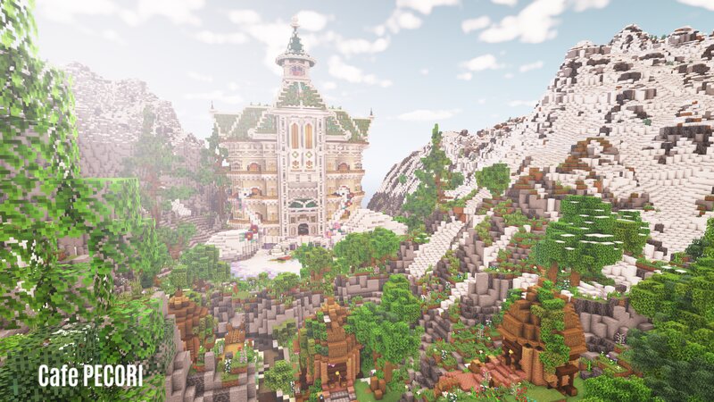 A village with fairies |NVIDIA Contest Entry Minecraft Map