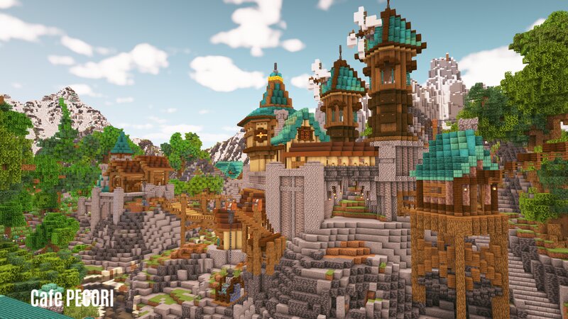 A village with fairies |NVIDIA Contest Entry Minecraft Map