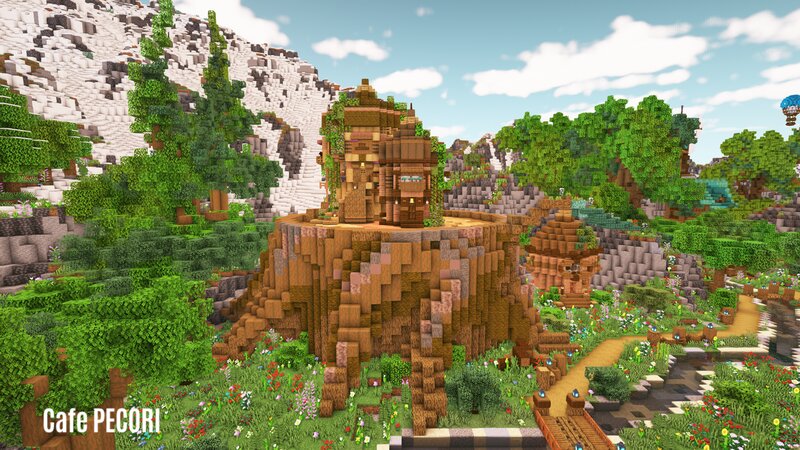 A village with fairies |NVIDIA Contest Entry Minecraft Map