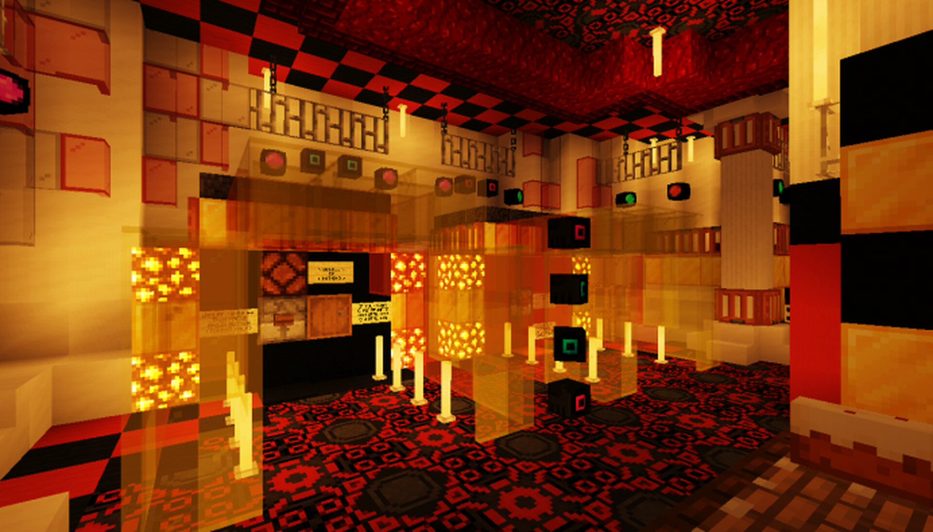 Casino Interiors - Red Color Theme Minecraft Map