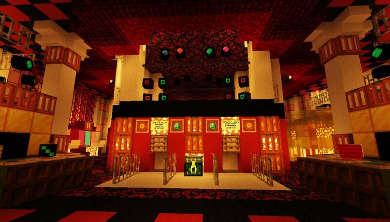 Casino Interiors - Red Color Theme Minecraft Map