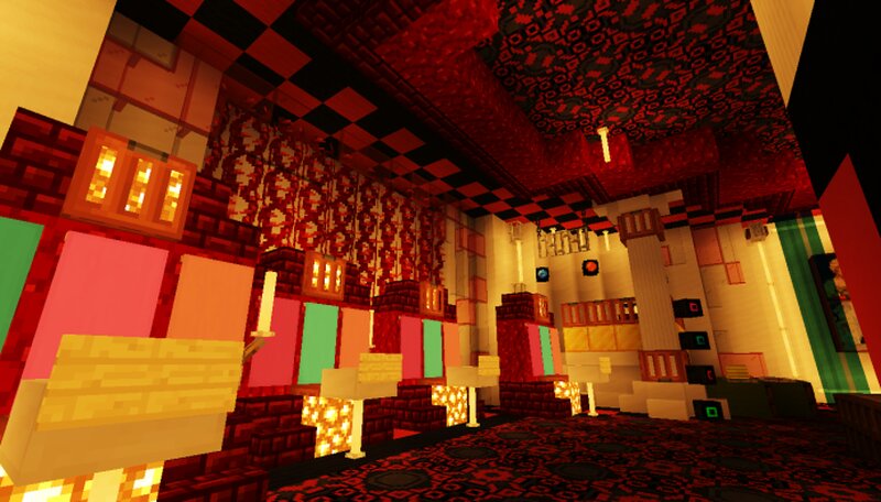 Casino Interiors - Red Color Theme Minecraft Map