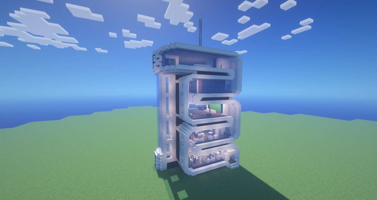 TV company headquarters(with interior) Minecraft Map