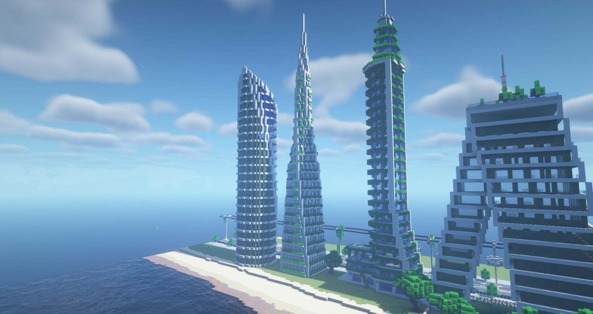 Futuristic Skyscrapers Minecraft Map