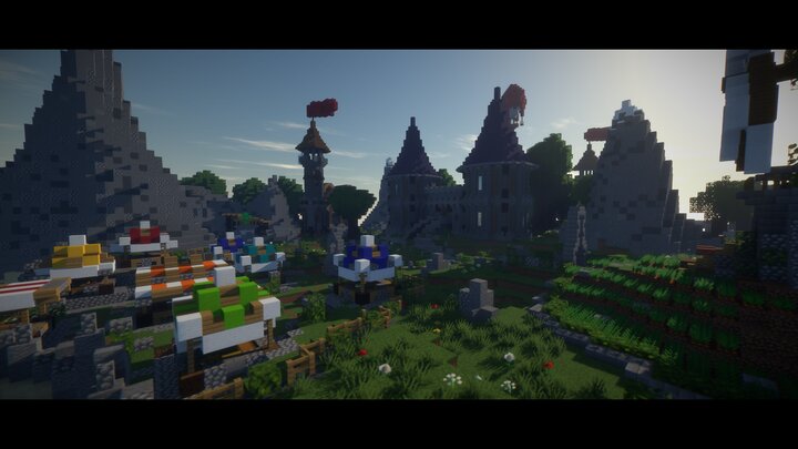 Epic Profesional Flying Island Environnement Build Map (hub/lobby/map ...