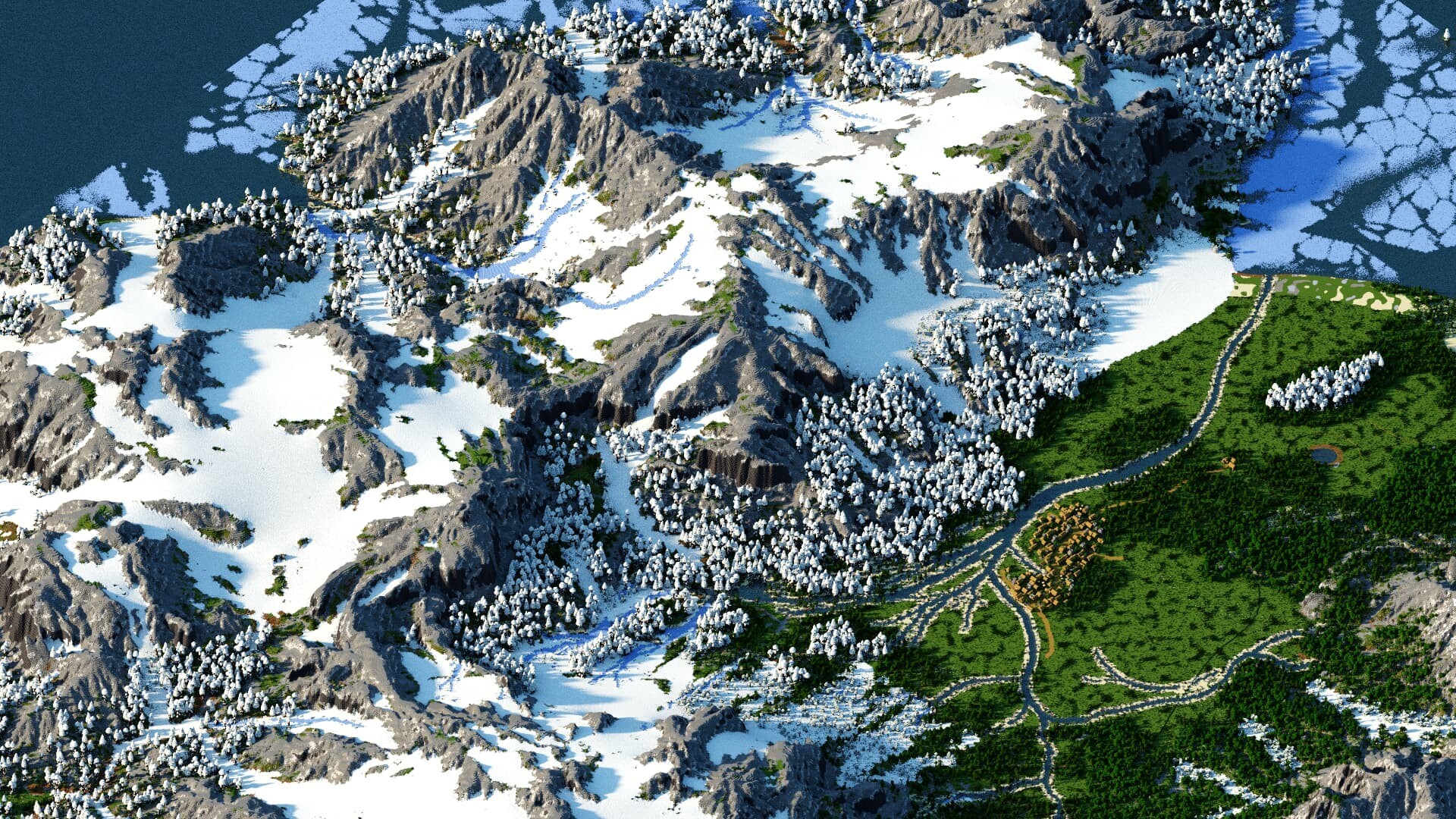 Kratbergen - An Alpine Map (4k, Download, 1.12 & 1.16+, Java & Bedrock ...