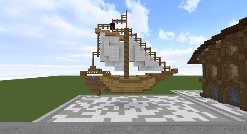 Tiny Medieval Ship Minecraft Map
