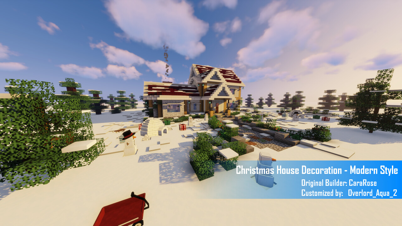 Christmas House Decoration - Modern Style Minecraft Map