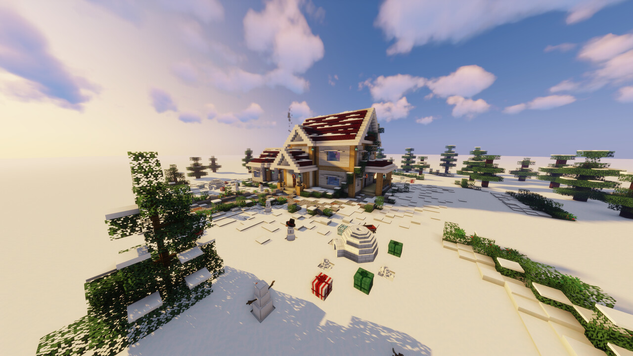 Christmas House Decoration - Modern Style Minecraft Map