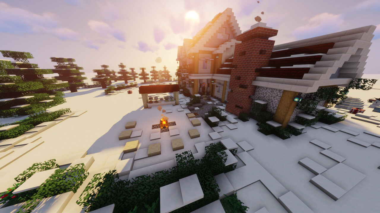 Christmas House Decoration - Modern Style Minecraft Map
