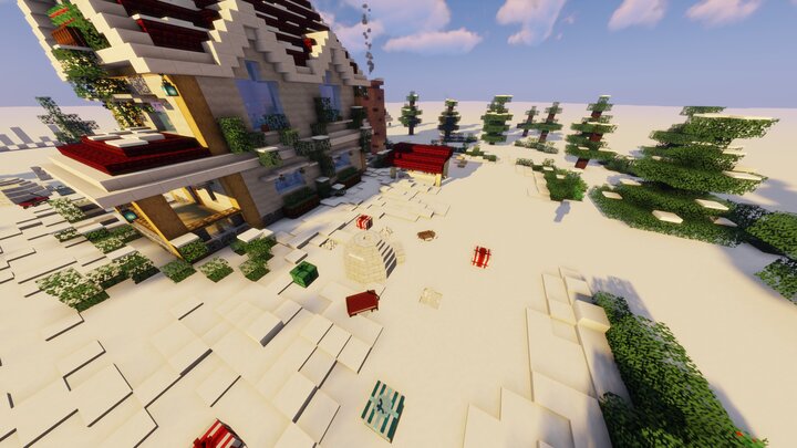 Christmas House Decoration - Modern Style Minecraft Map