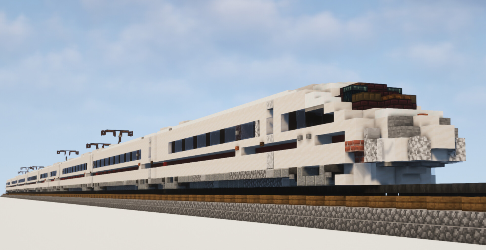 1.5:1 Scale Deutsche Bahn ICE 3 High Speed EMU Train Minecraft Map