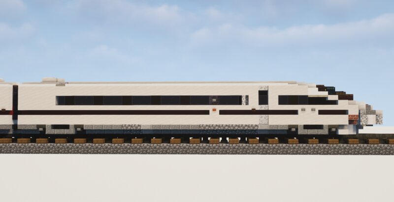 1.5:1 Scale Deutsche Bahn ICE 3 High Speed EMU Train Minecraft Map