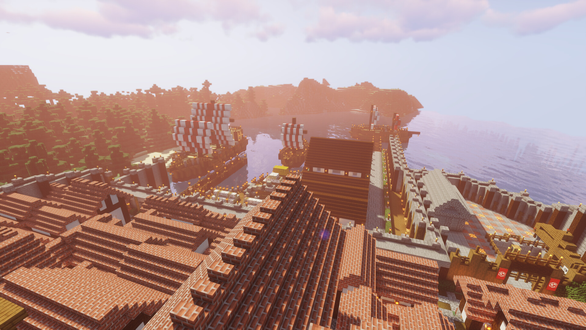 Red Leaf Town Minecraft Map