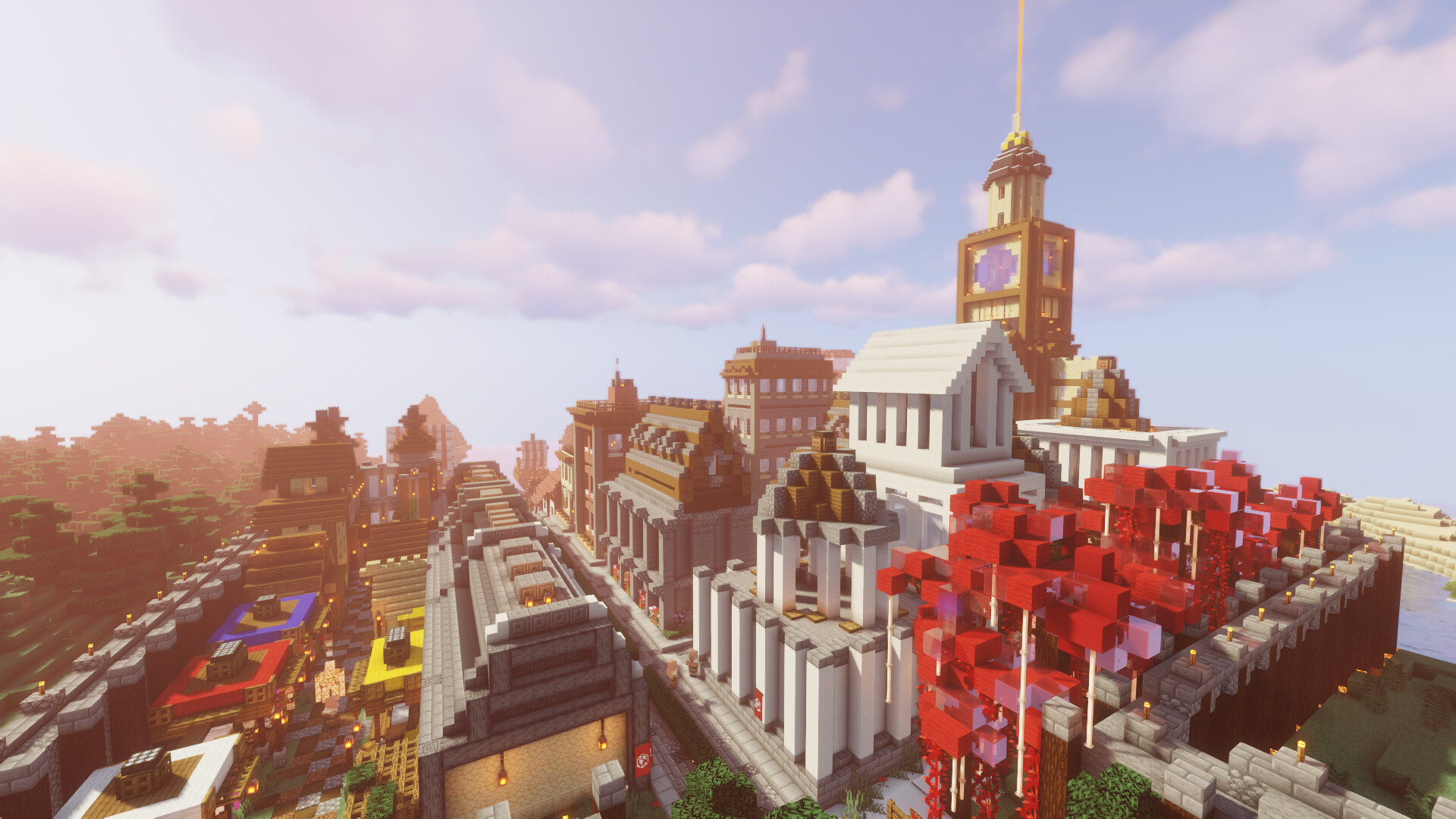 Red Leaf Town Minecraft Map