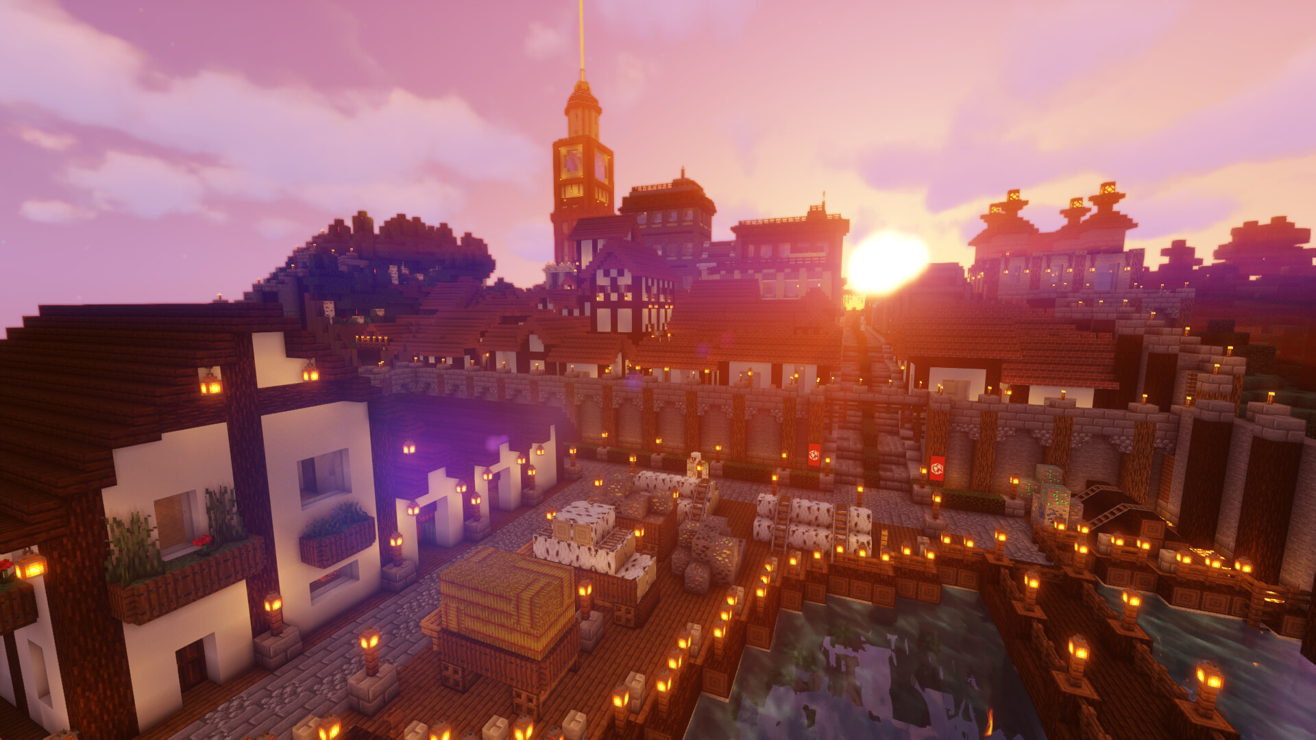 Red Leaf Town Minecraft Map