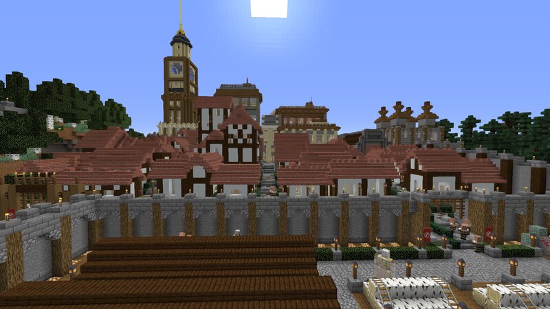 Red Leaf Town Minecraft Map