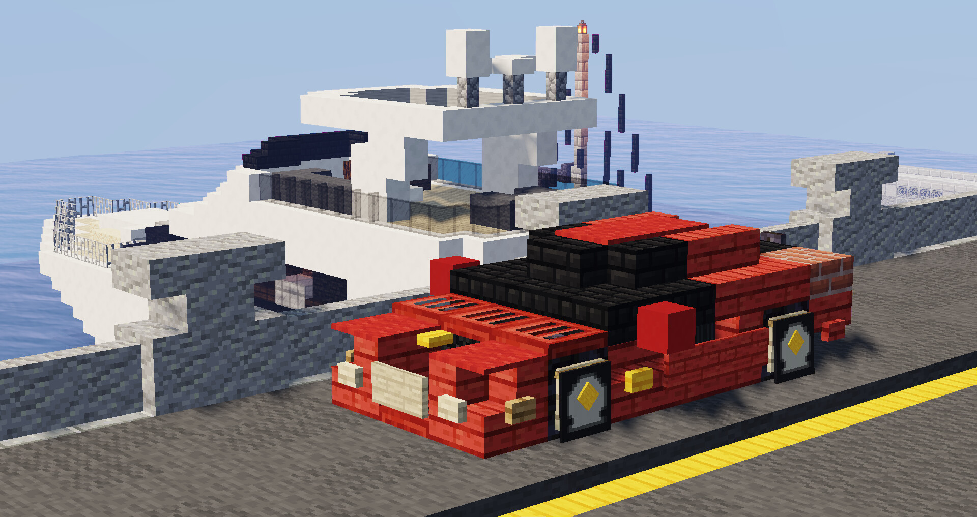 Ferrari Testarossa Minecraft Map