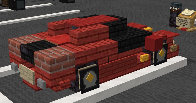 Ferrari Testarossa Minecraft Map