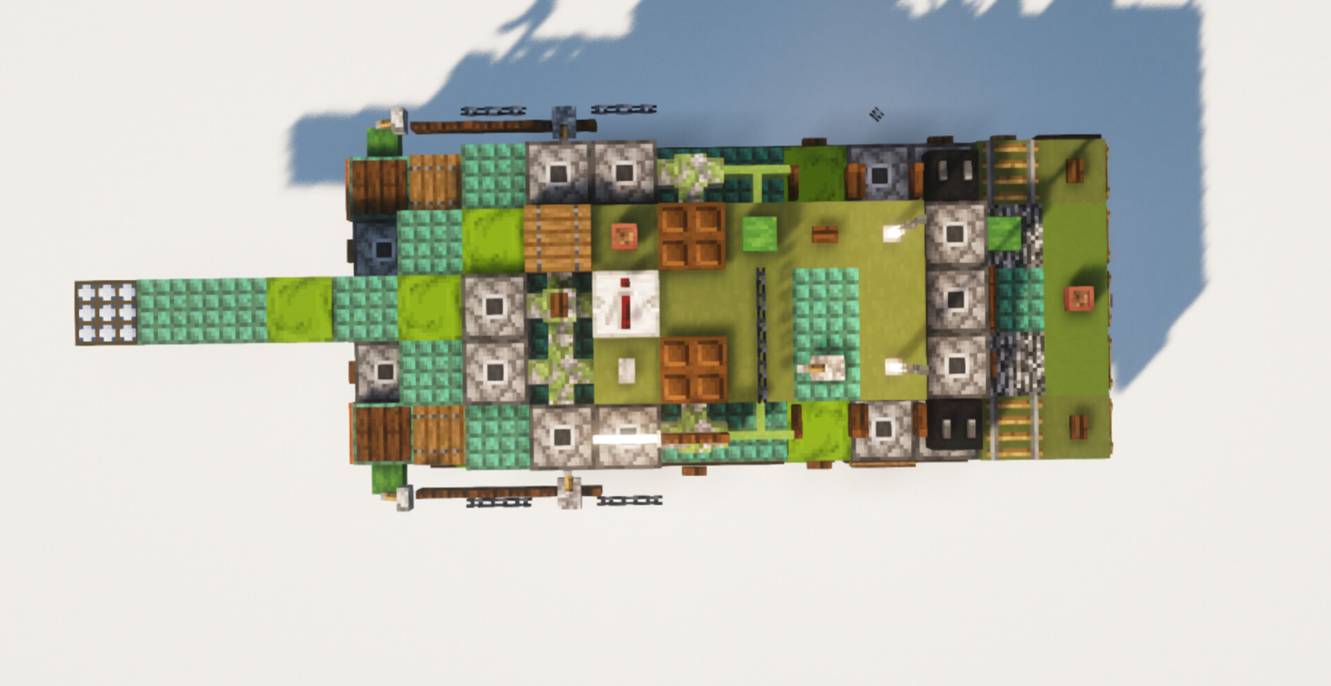 1.5:1 Scale Leopard 2A7V German Main Battle Tank Minecraft Map