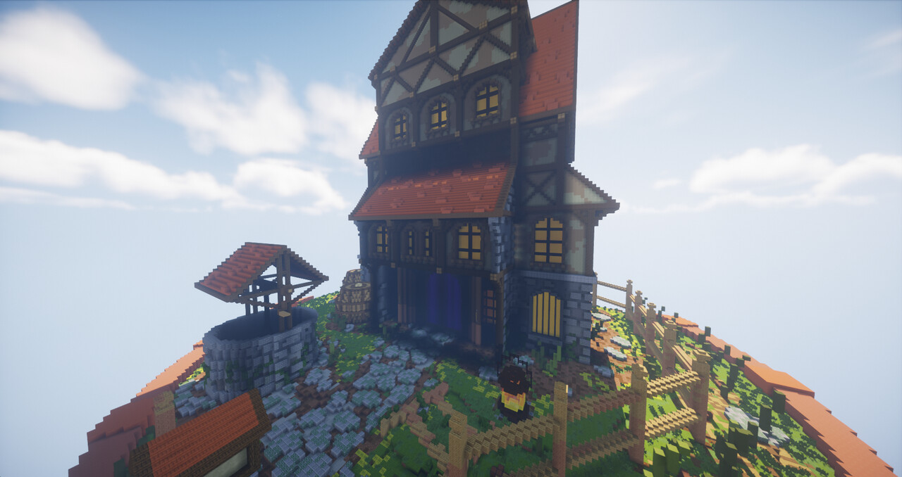 Medieval Villa Hub | 1.8+ Minecraft Map