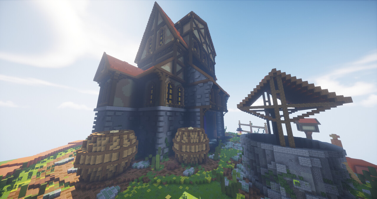 Medieval Villa Hub | 1.8+ Minecraft Map