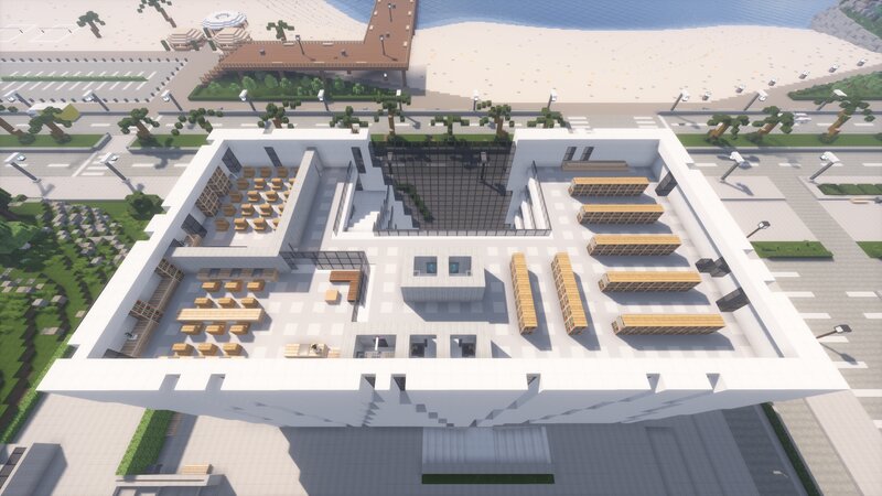 Modern Library (full interior) Minecraft Map