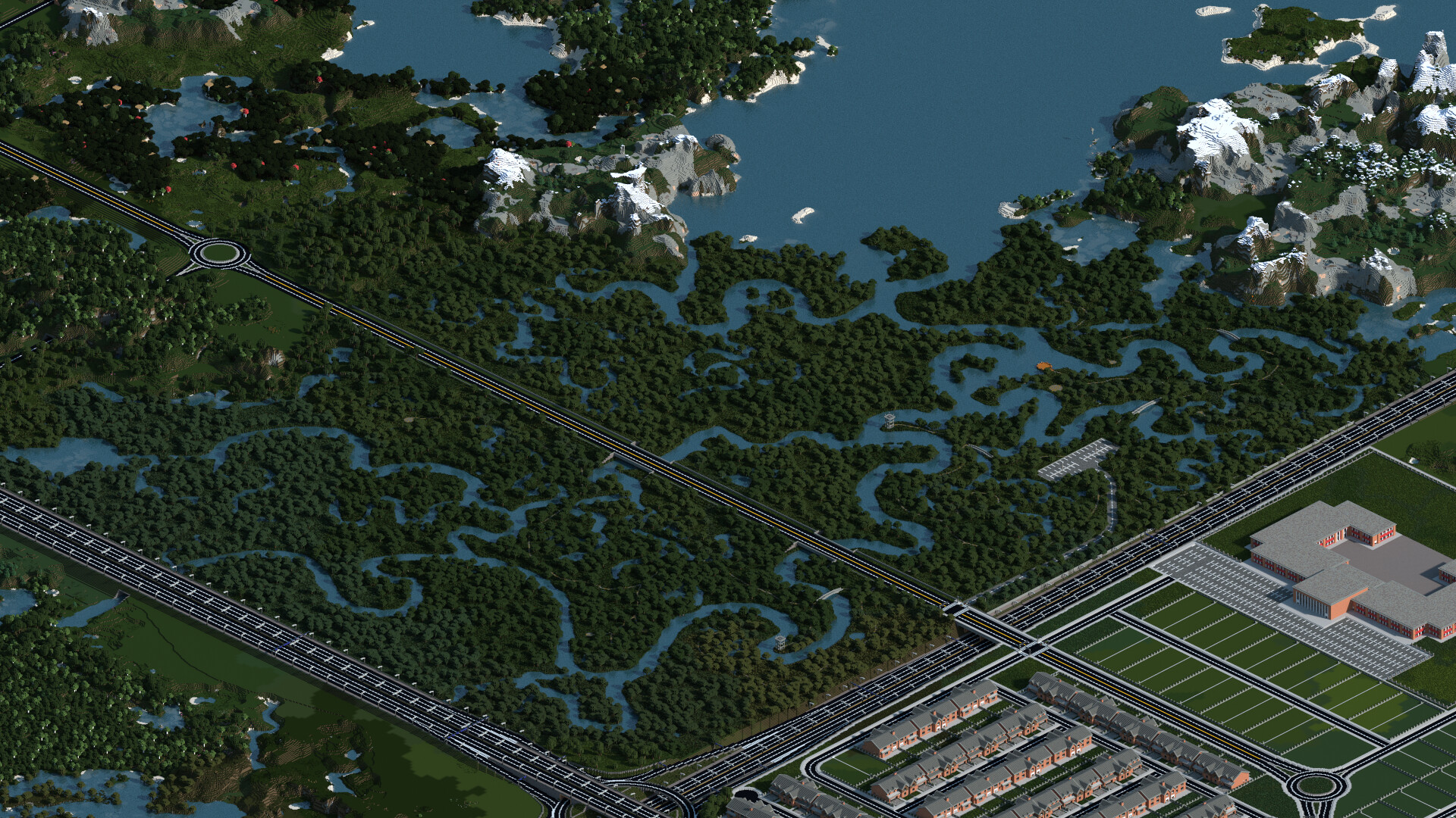 "The Swamps" National Park | Mineopolis and the Countryside Minecraft Map