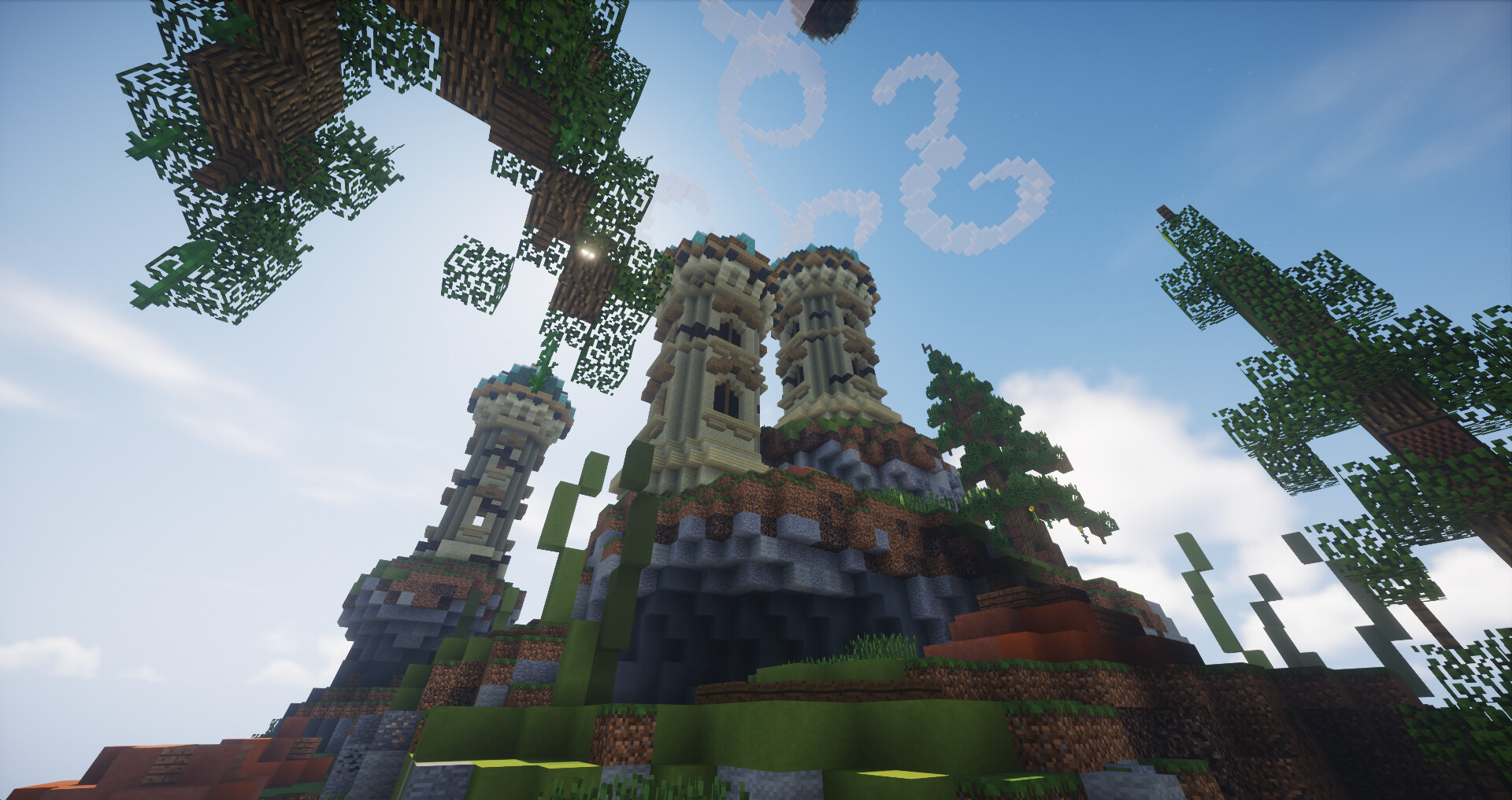 Creative Fantasy Floating Hub | 1.8+ Minecraft Map