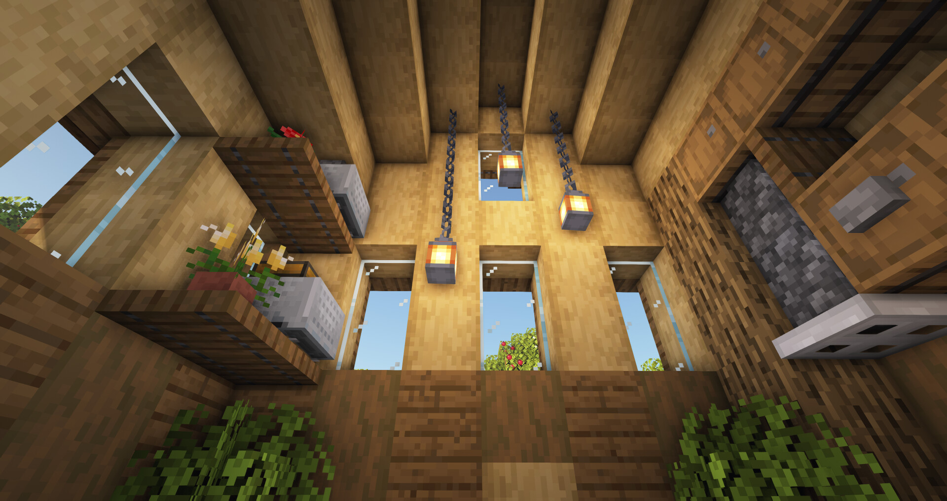 Minecraft : How to build a 4-floor Ultimate Wooden Survival Base ...