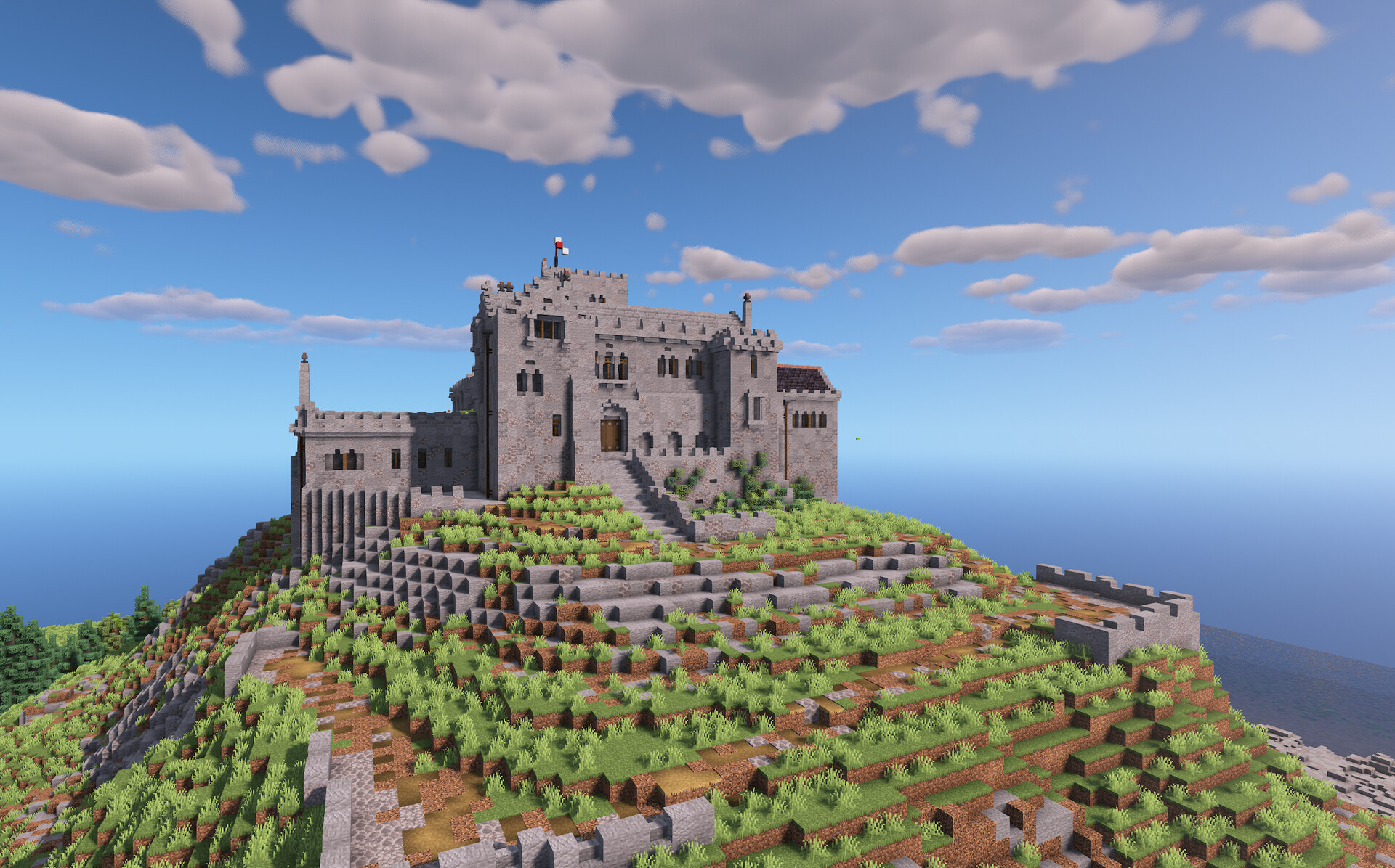 Mount St. Arnold's - A Recreation of St. Michael's Mount Minecraft Map