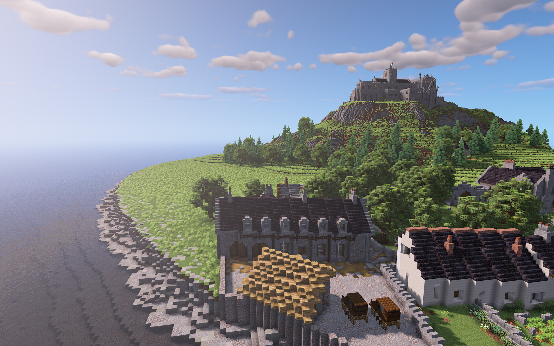 Mount St. Arnold's - A Recreation of St. Michael's Mount Minecraft Map