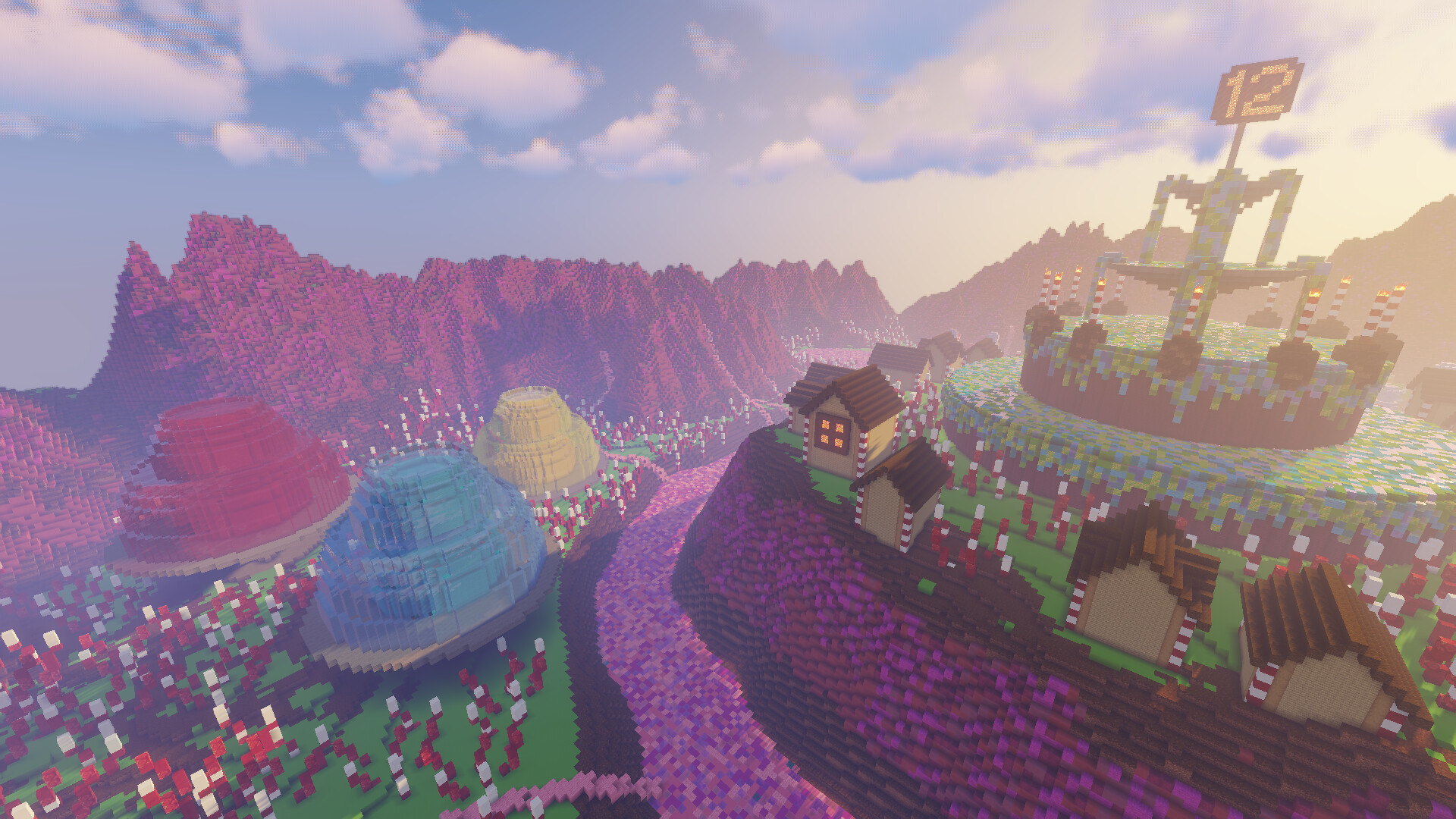 Minecraft's 12th Birthday Dessert Mountains (FBC) Minecraft Map