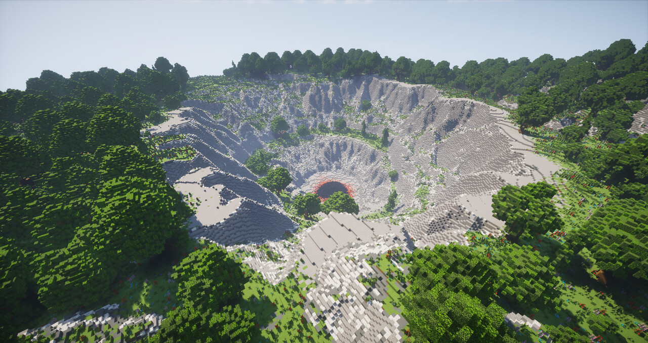 Crater build map 1.14+ Minecraft Map