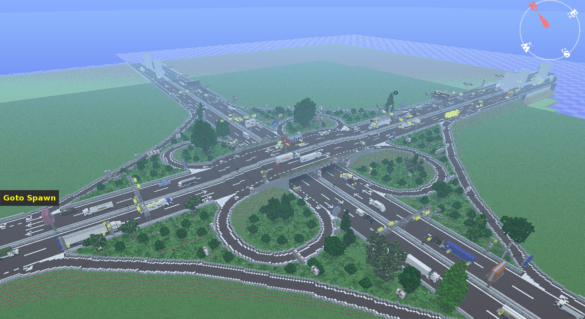 Realistic Highway Interchange by Anderbest MC VERSION:1.12.2 JAVA ...