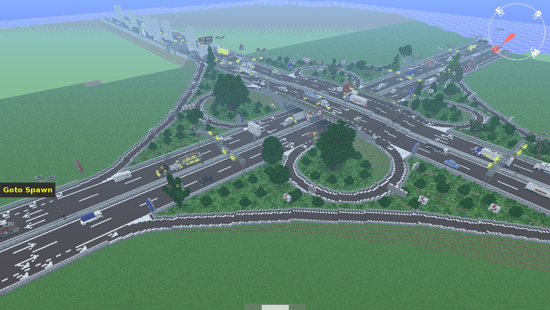 Realistic Highway Interchange by Anderbest MC VERSION:1.12.2 JAVA ...