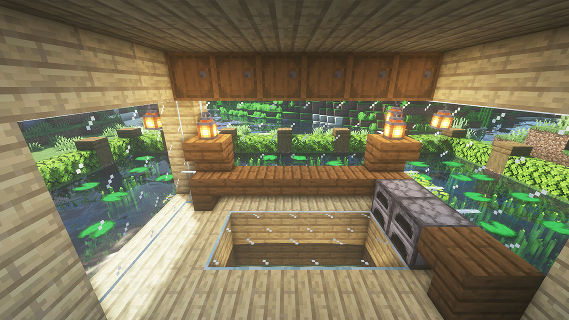 Modern Wooden House by TechnoKing (For Java & Bedrock) Minecraft Map