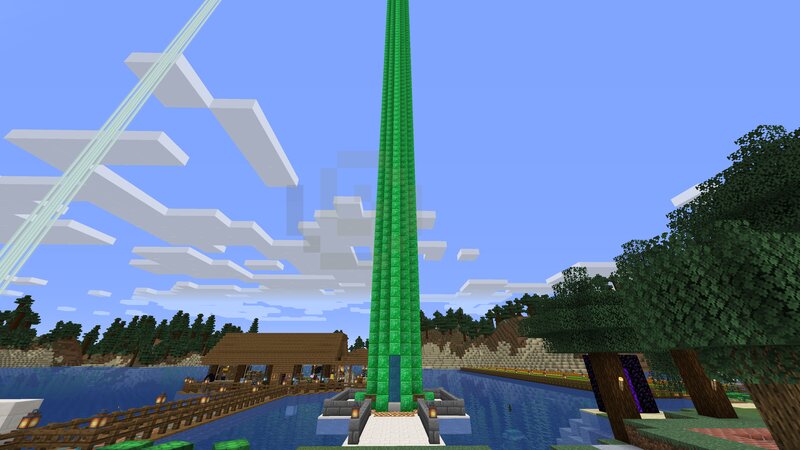 Emerald tower project by Wicked Minecraft Map
