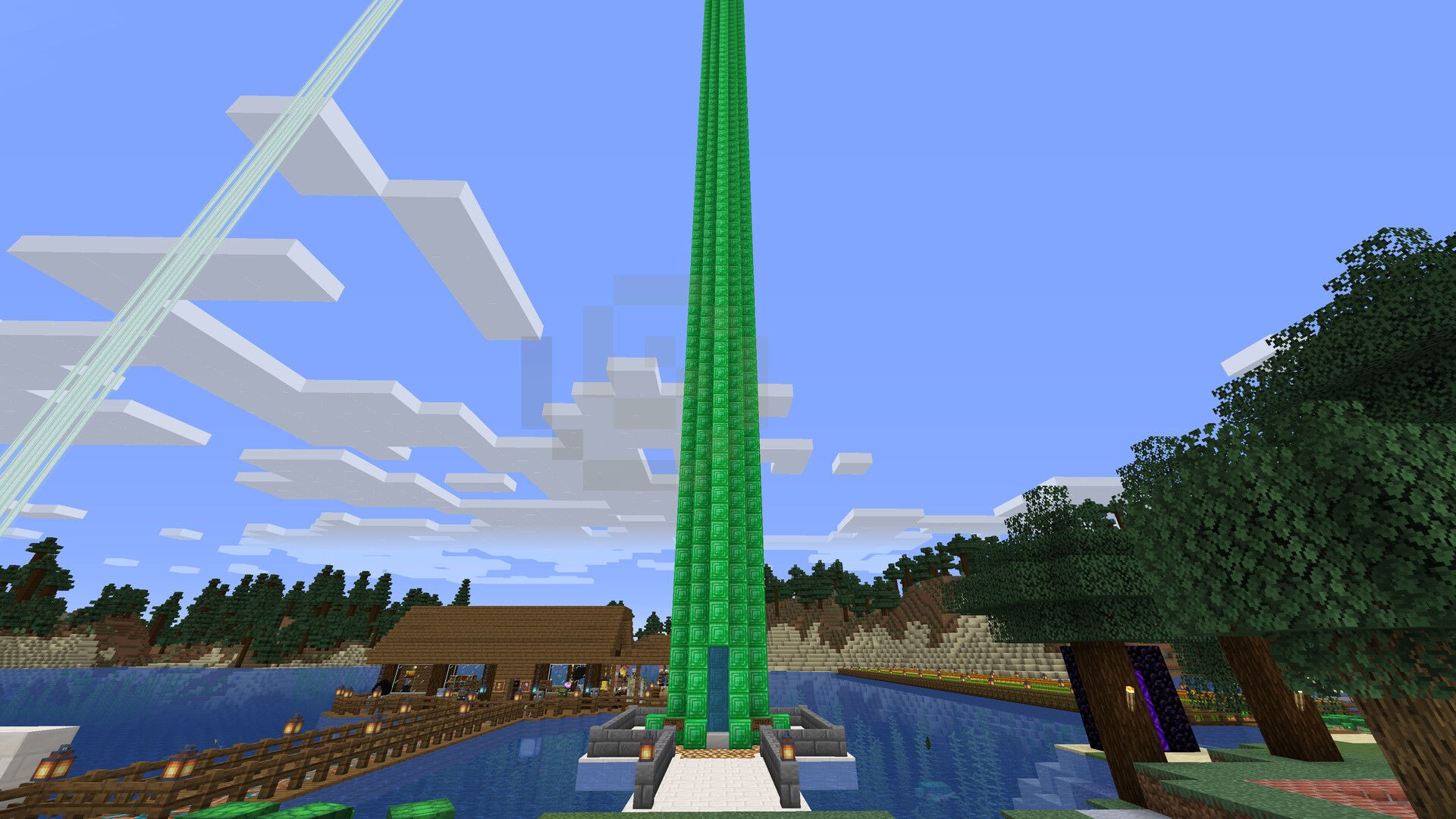 Emerald tower project by Wicked Minecraft Map
