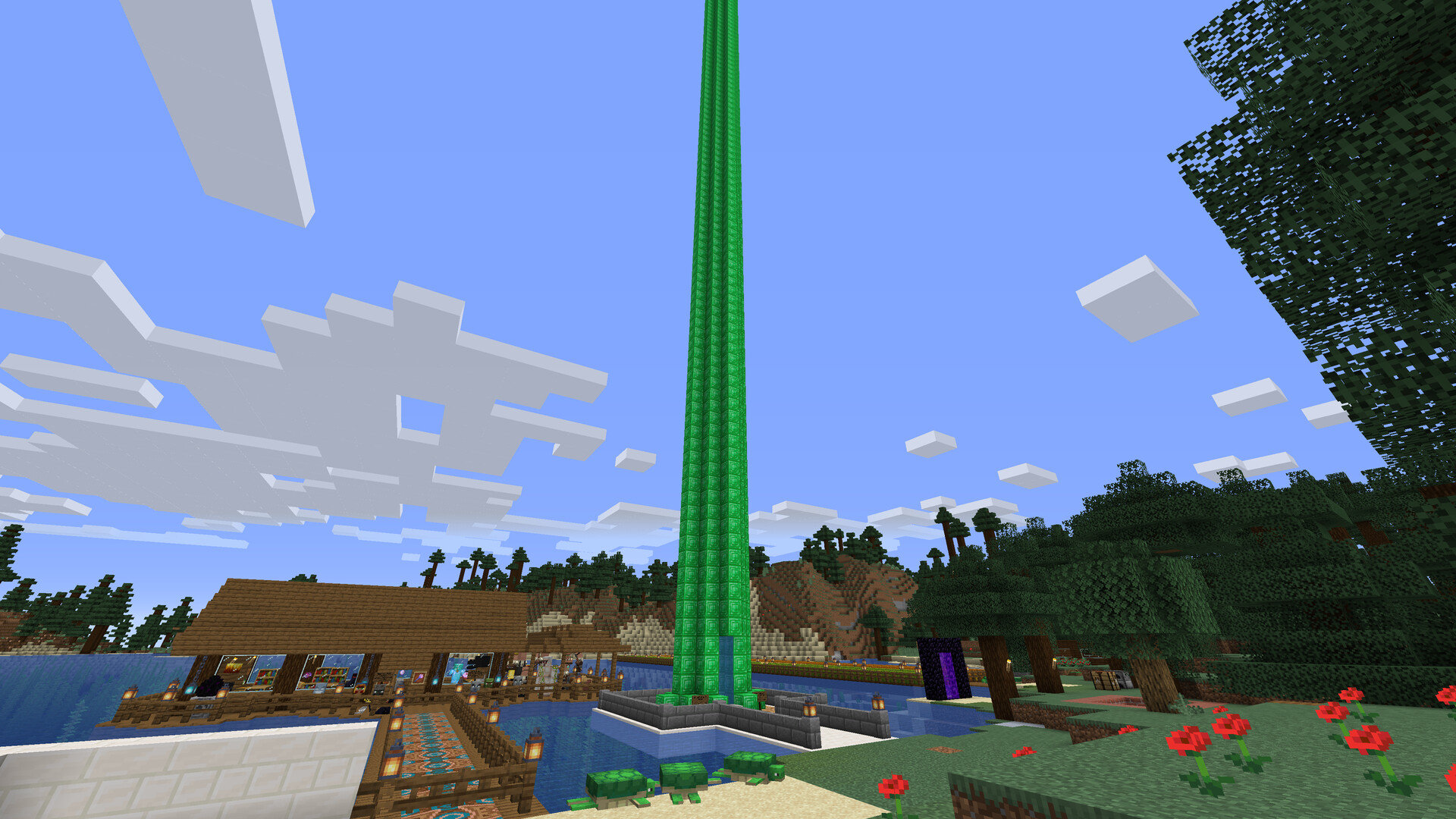 Emerald tower project by Wicked Minecraft Map