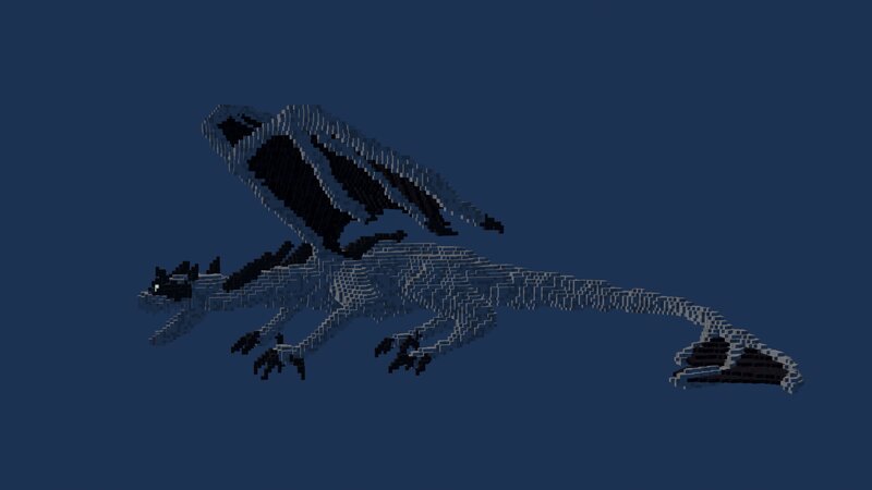 Nythys, The White - Dragon organic (Custom) [1.16] Minecraft Map