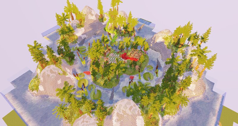 Lobby in Mountains Minecraft Map