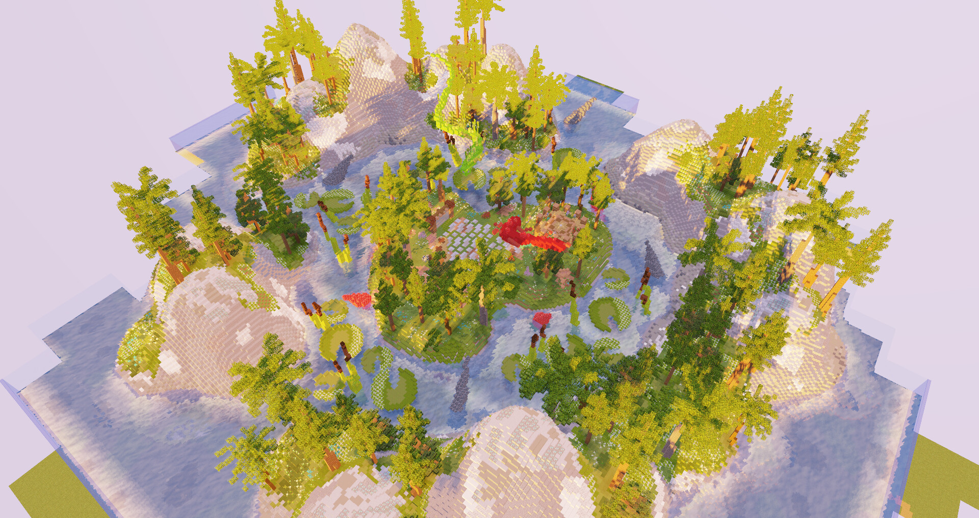 Lobby in Mountains Minecraft Map