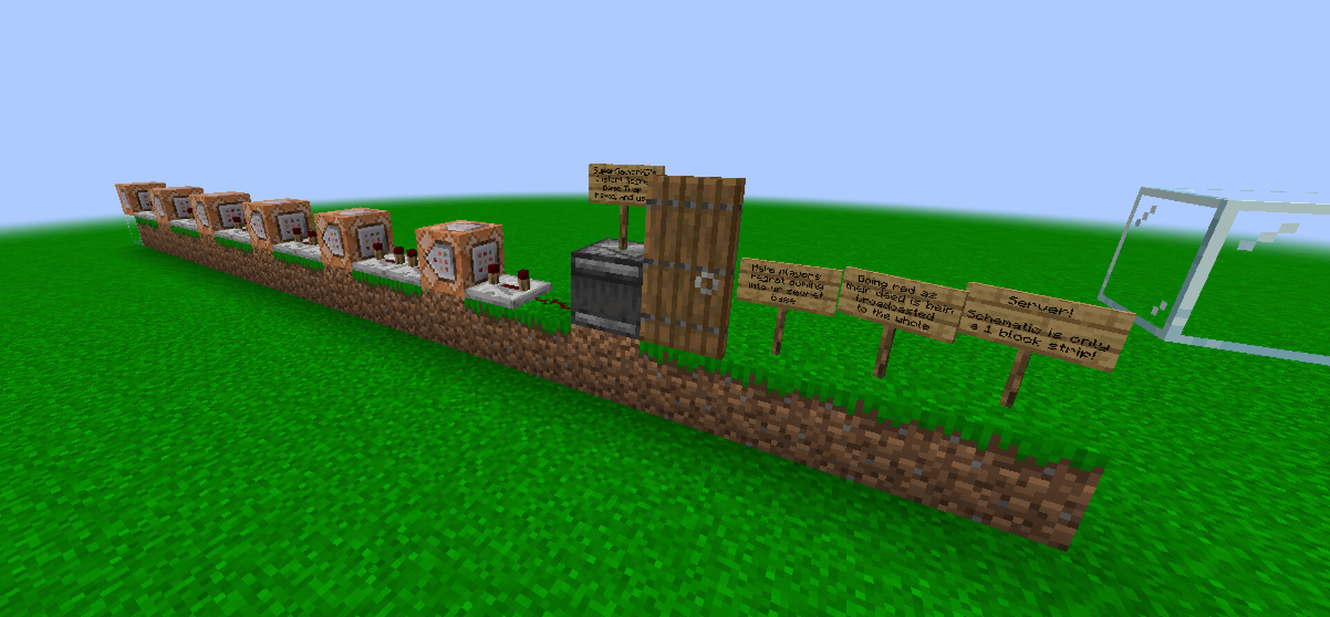 Instant Regret Secret base trap [Schematic] Minecraft Map